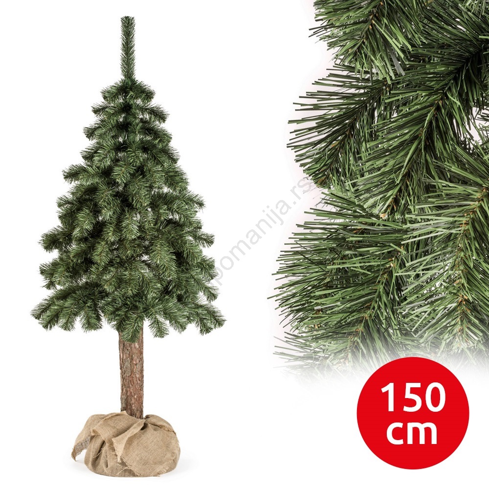 Božićna jelka NATURAL 150 cm od jele na panju | Lampomanija