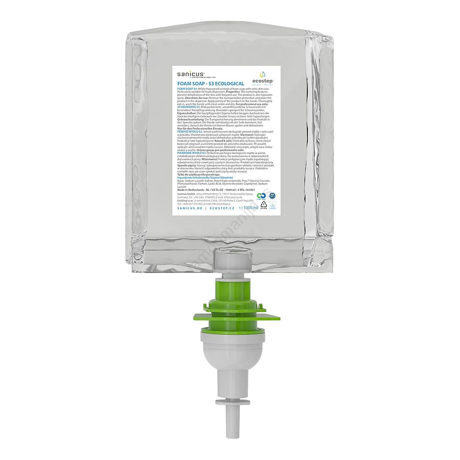 EcoStep 50150 - Penasti sapun S3/S2 1000 ml | Lampomanija