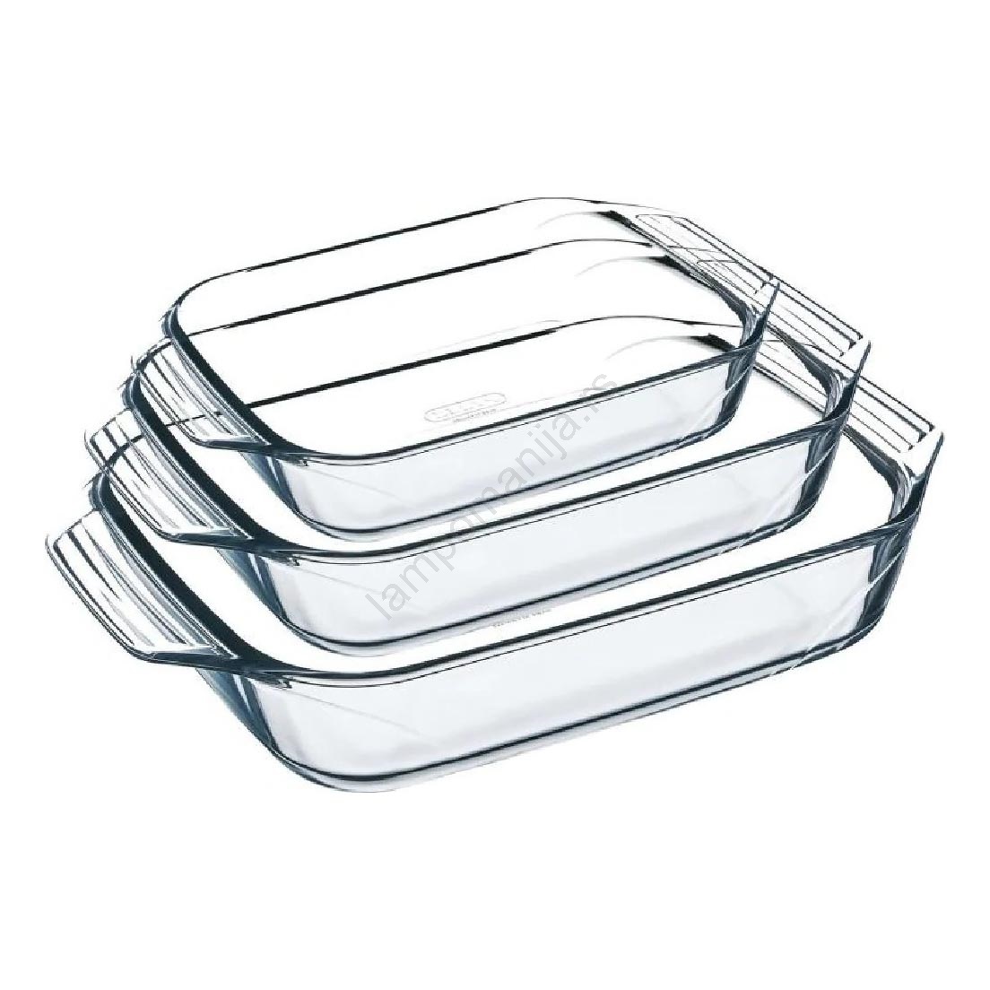 Komplet od 3 posude za pečenje PYREX, zapremine 2/3/4 l | Lampomanija