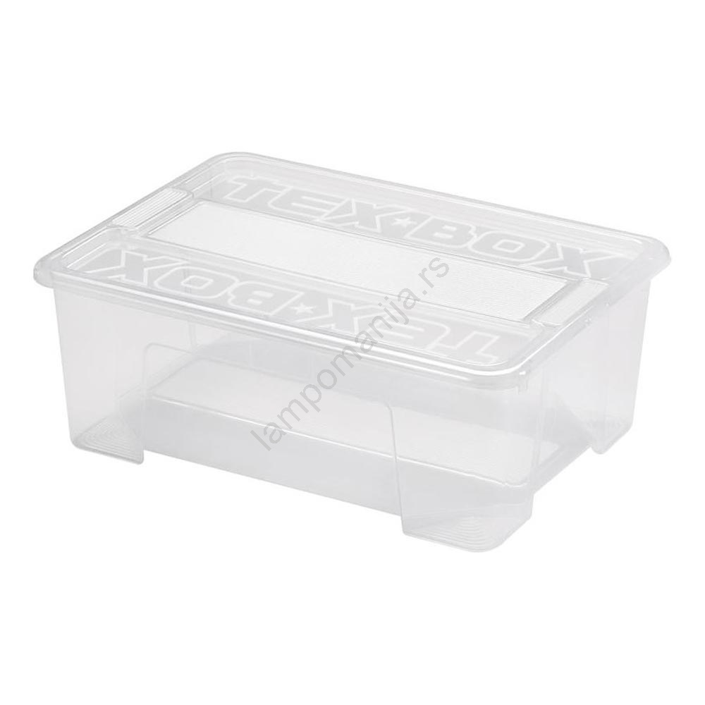Kutija za odlaganje TEX BOX 10 l prozirna | Lampomanija