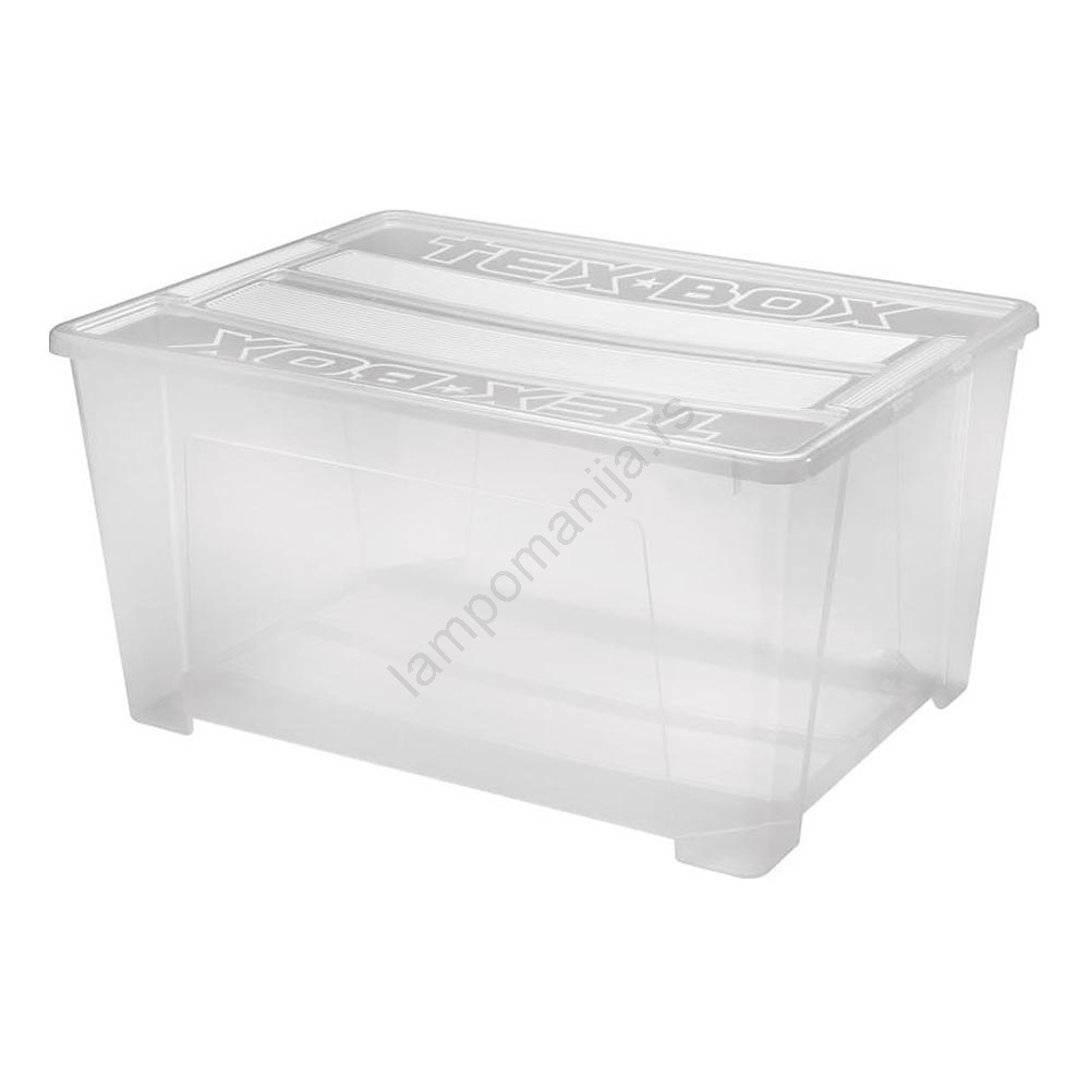 Kutija za odlaganje TEX BOX 150 l prozirna | Lampomanija