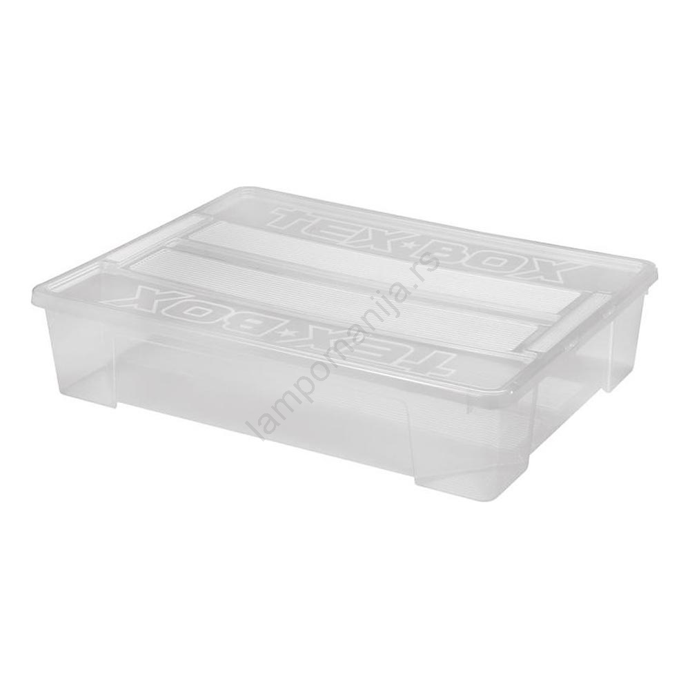 Kutija za odlaganje TEX BOX 60 l prozirna | Lampomanija