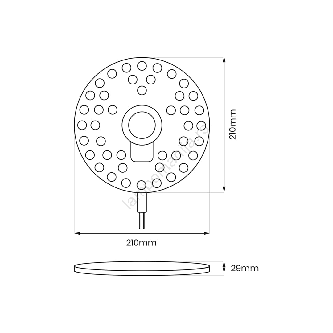 LED magnetni modul LED/36W/230V Ø 21 cm 3000K | Lampomanija