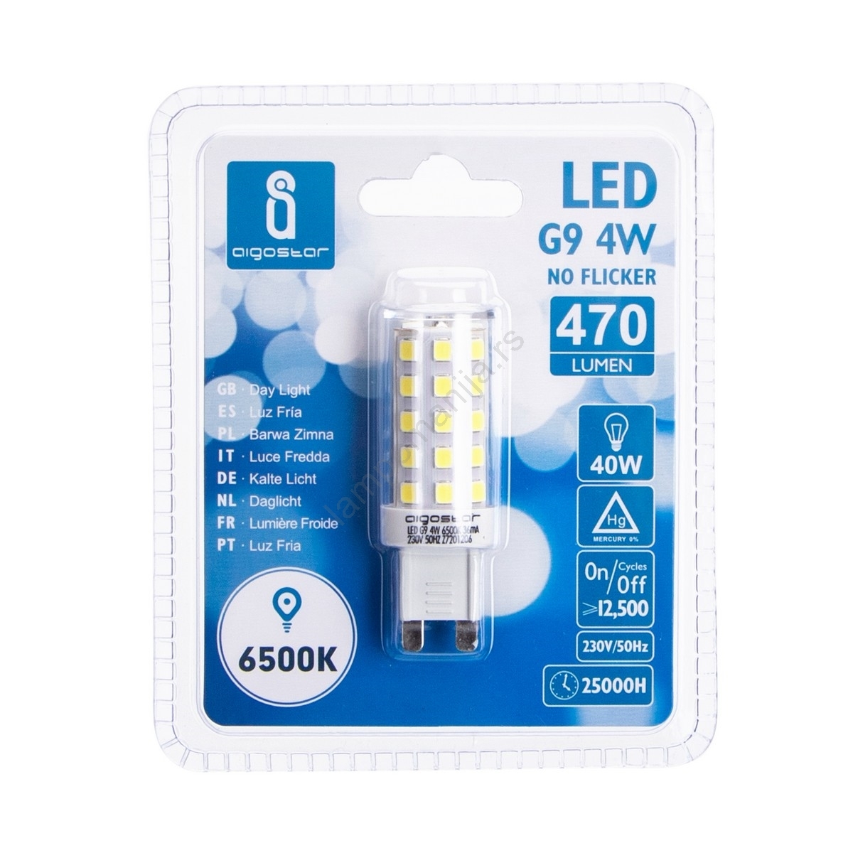 LED sijalica G9/4W/230V 6500K - Aigostar | Lampomanija