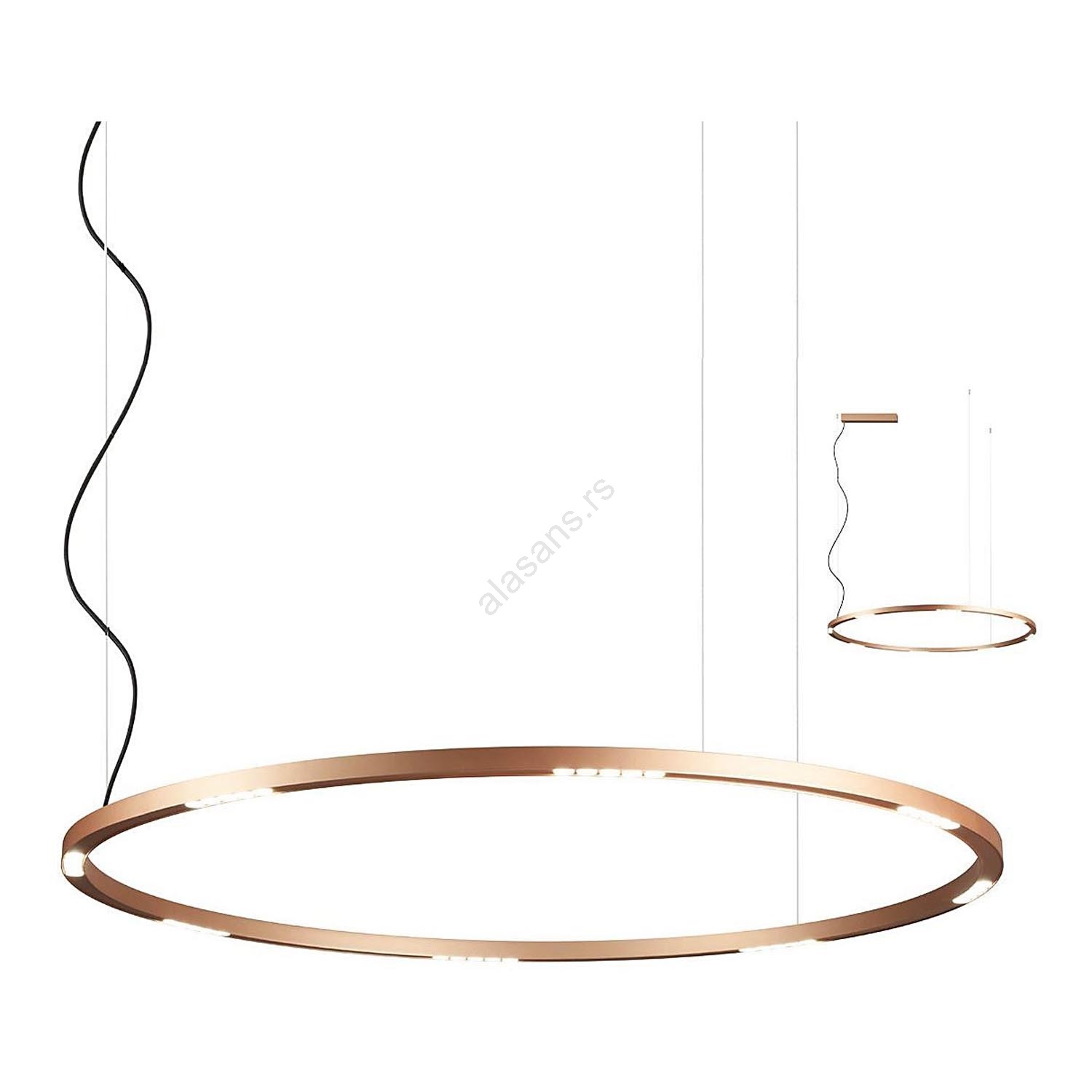 Redo 01-2209 - LED luster na sajli UNION LED/68W/230V 3000K prečnik 120 ...