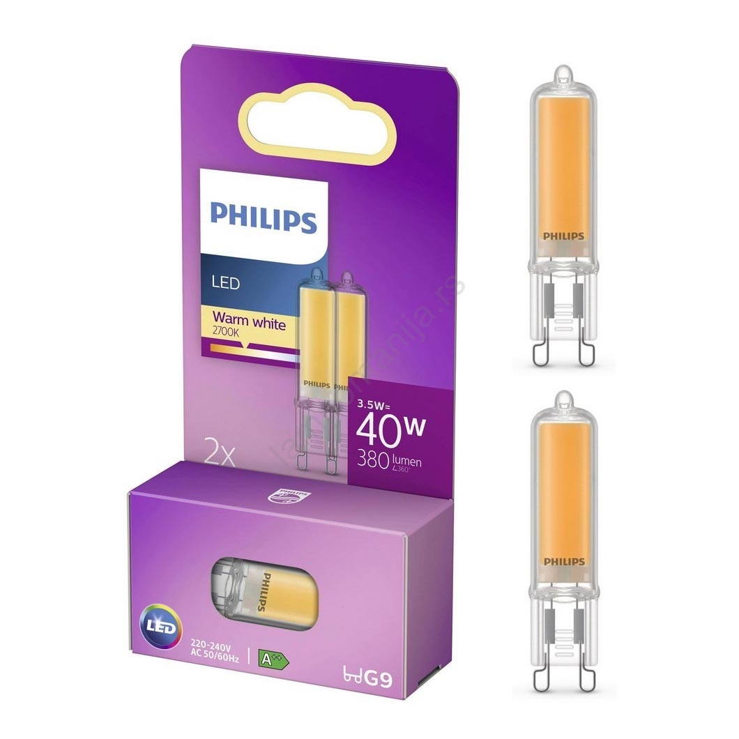 SET 2x LED sijalica Philips G9/3,5W/230V 2700K | Lampomanija