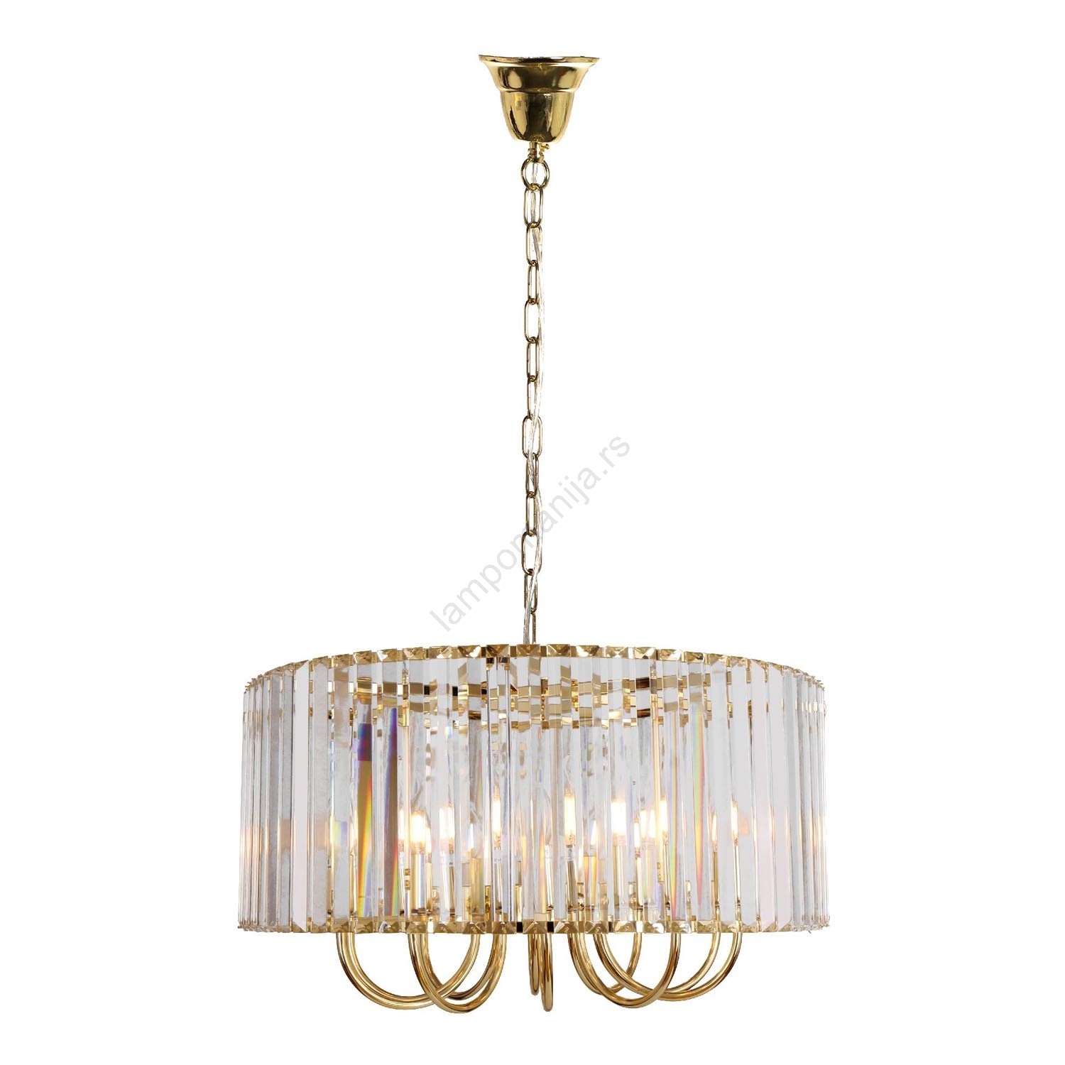 Zuma Line 1906/6 - Luster na lancu PARIS 6xE14/40W/230V zlatna ...